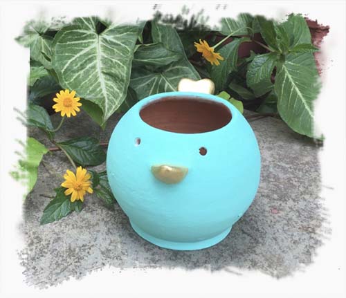 Buy Bird Planter Handcrafted - Earthen Pot Online - Gift Indeed