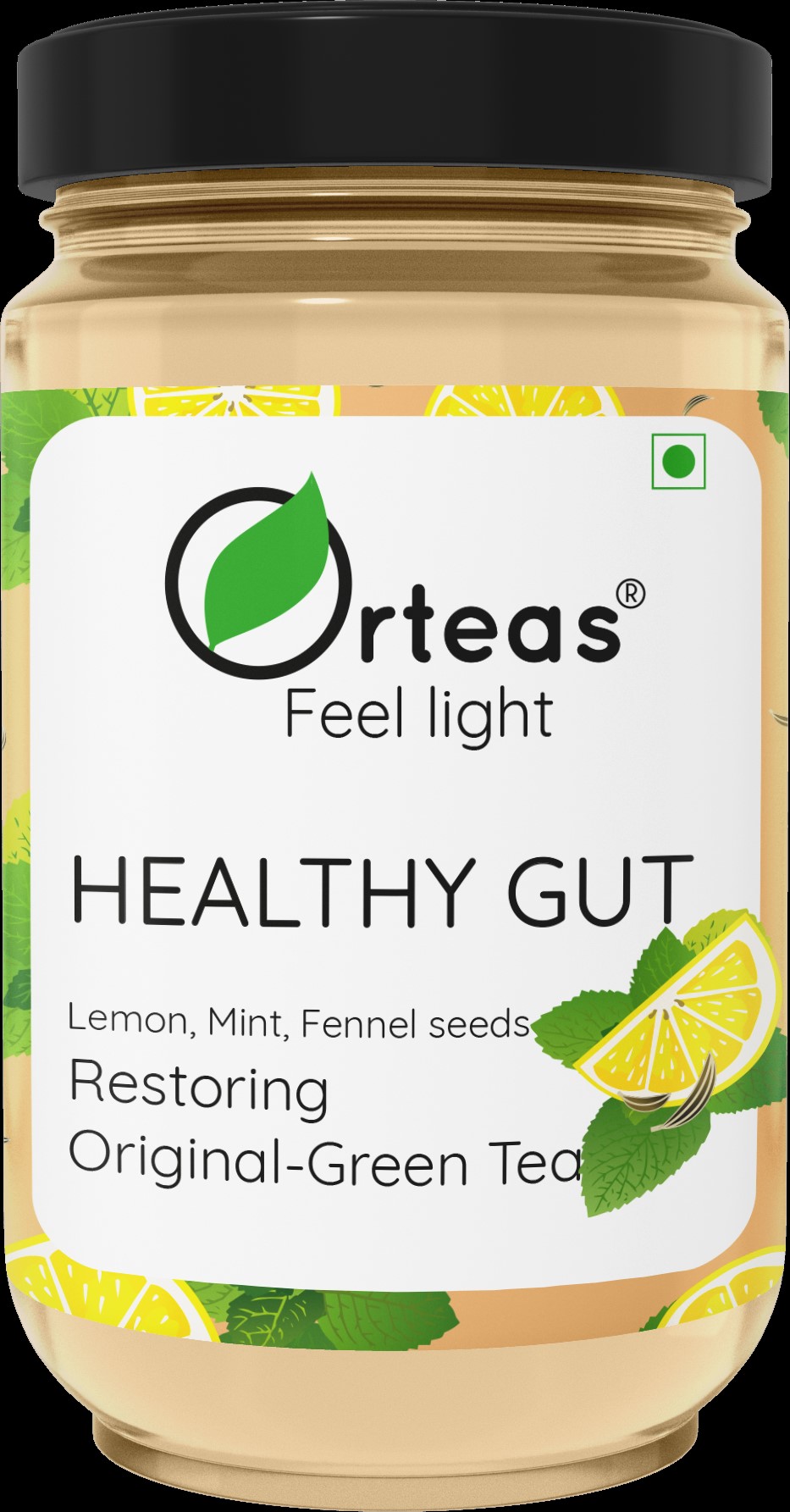 Buy Orteas Healthy Gut Green Tea 50g Jar. Online - Gift Indeed