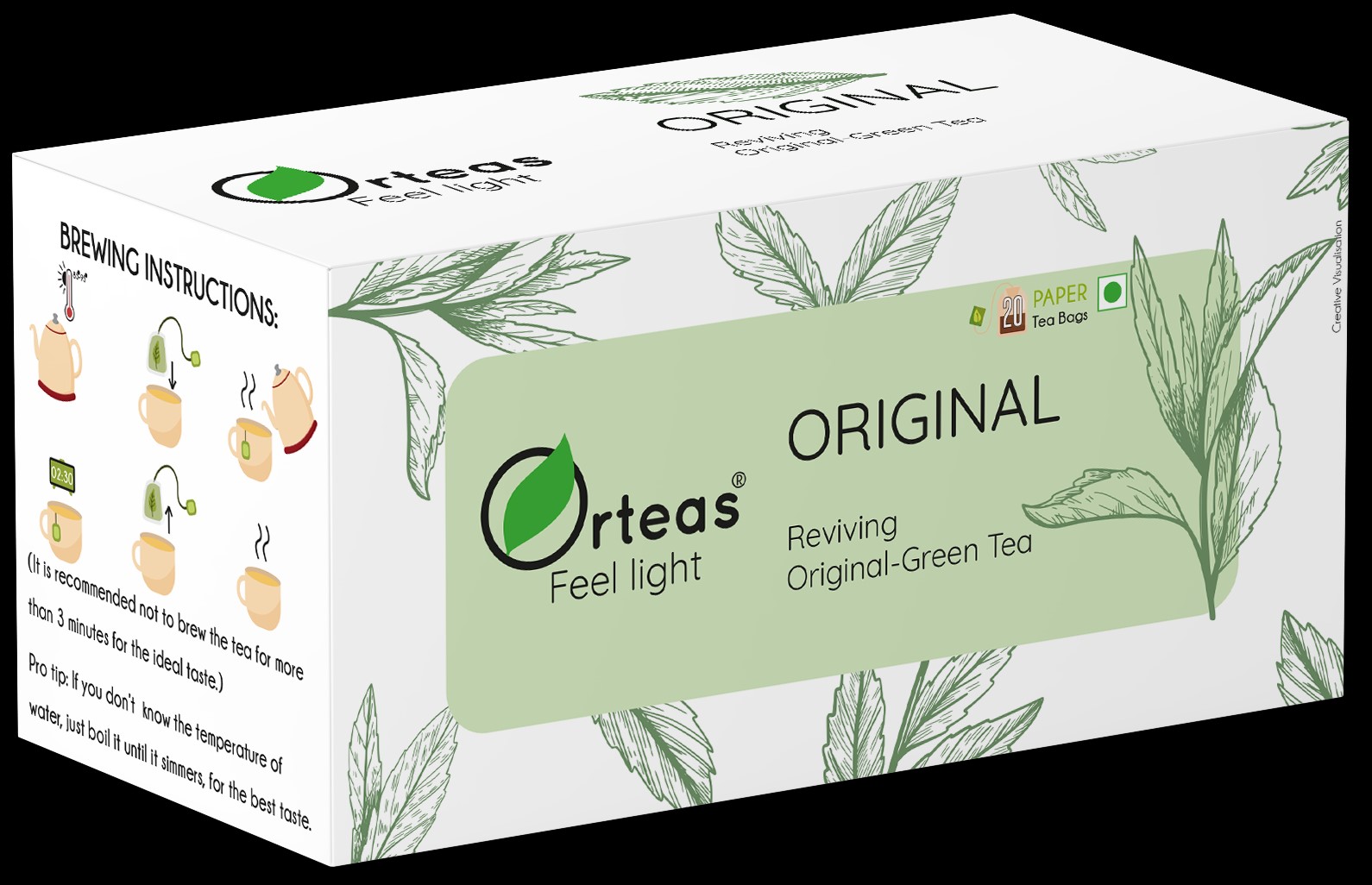 Buy Orteas Lemongrass Green Tea 20 Tea Bags Online - Gift Indeed